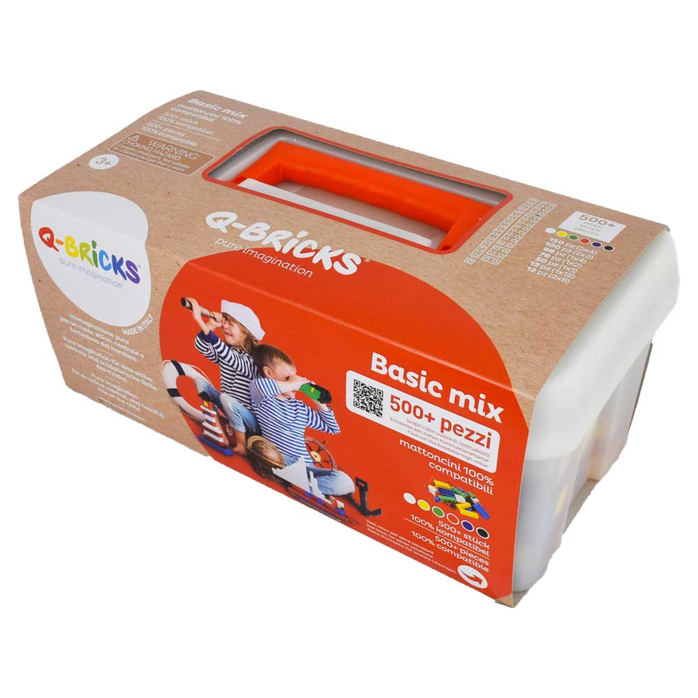 Q-Bricks Case 500+ Basic Mix - Bausteinecke