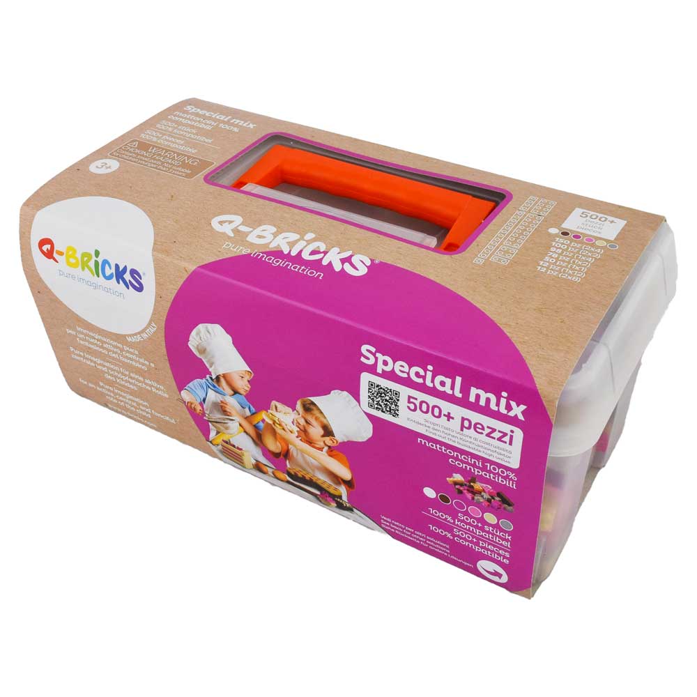 Q-Bricks Case 500+Special Mix - Bausteinecke