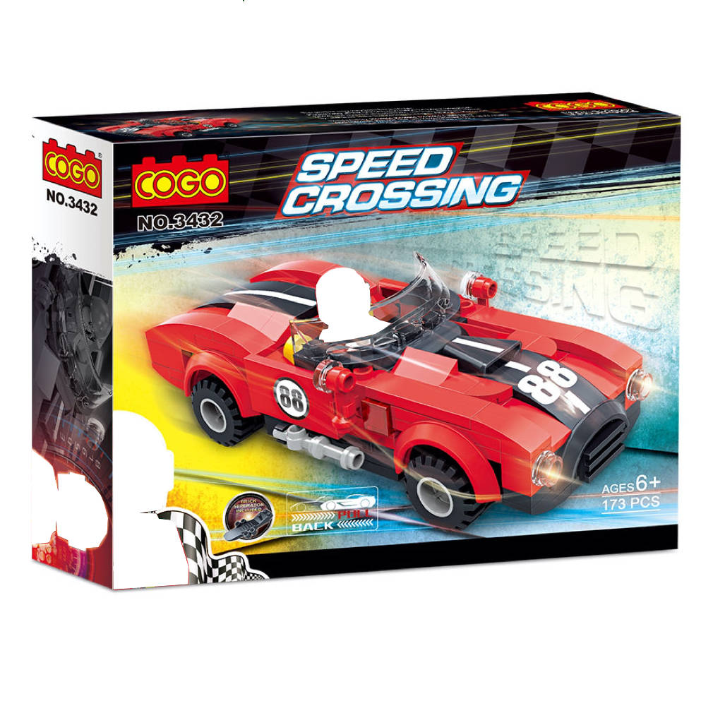 COGO Speed Crossing Muscle Car rot 3432 - Bausteinecke