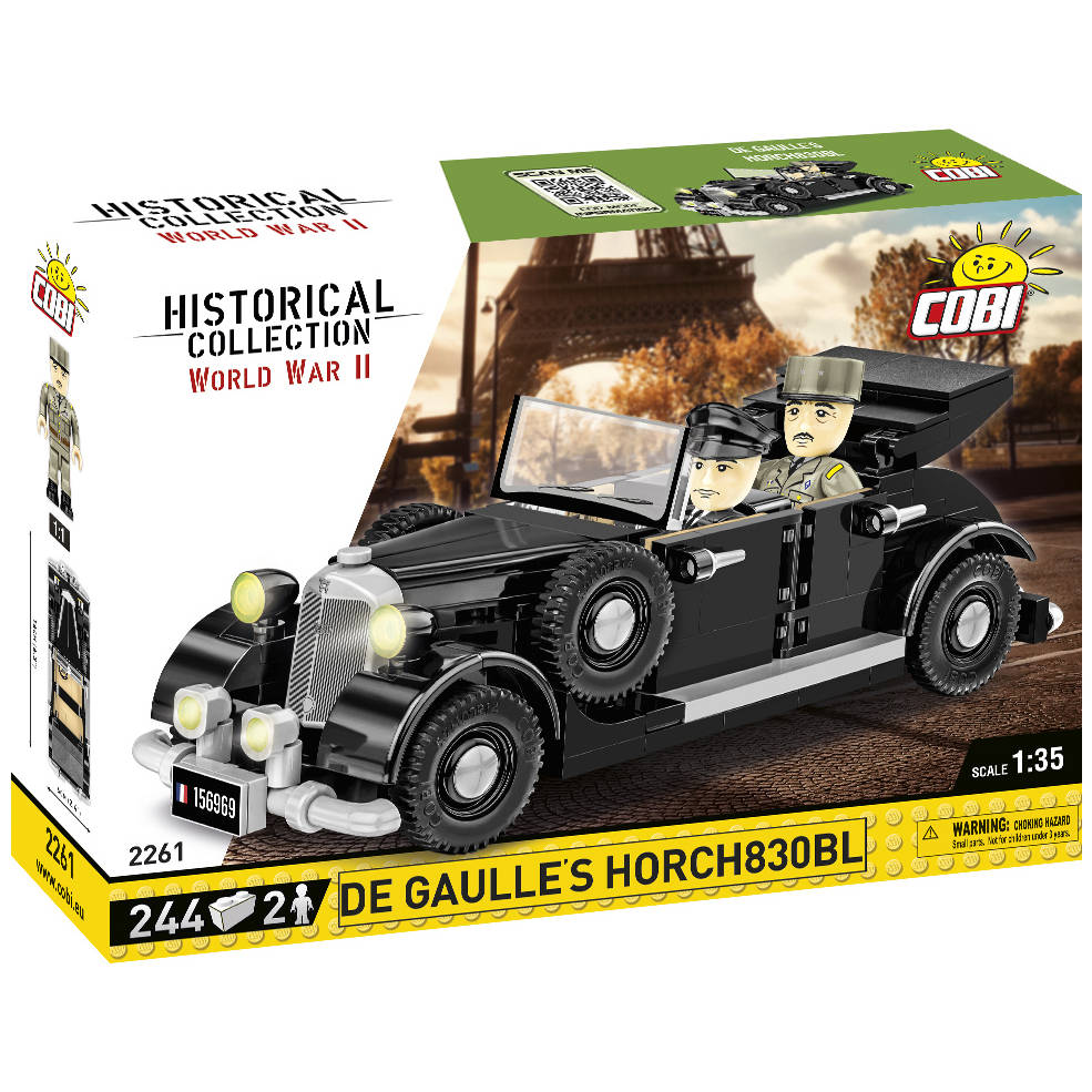 Cobi De Gaulle´s Horch 830BL 2261 - Bausteinecke - Klemmbaustein